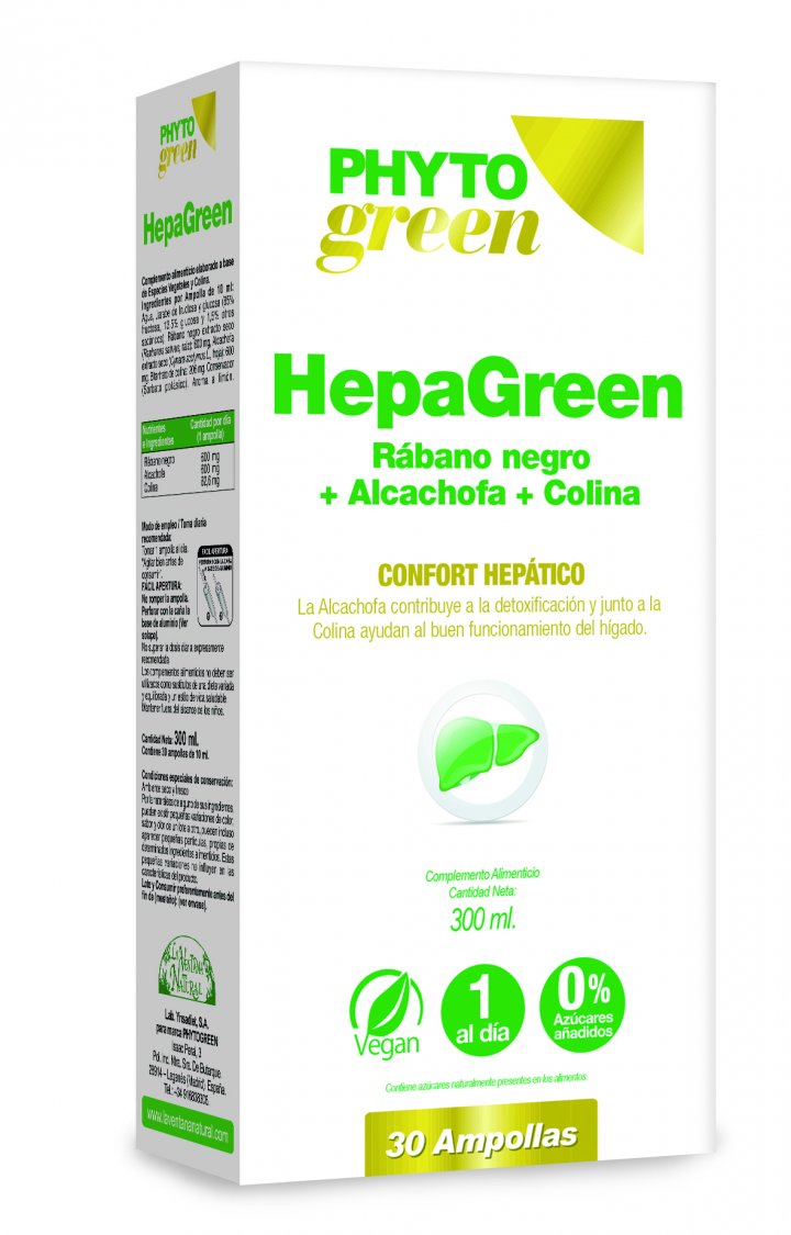 HEPAGREEN 30 AMP. 0% AZUCARES PHYTOGREEN - Ynsadiet